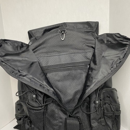 Army National Guard Black Tactical Backpack Computer Laptop Bag Leather ...