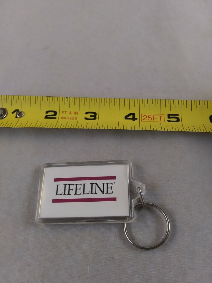 Vintage LIFELINE Keychain Key Chain Key Ring Hangtag Fob *EE36 | eBay