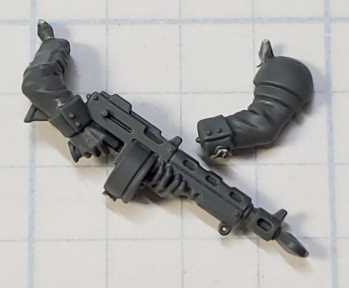 Warhammer 40k Astra Militarum Bits Cadian Shock Troops Sergeant Autogun ...