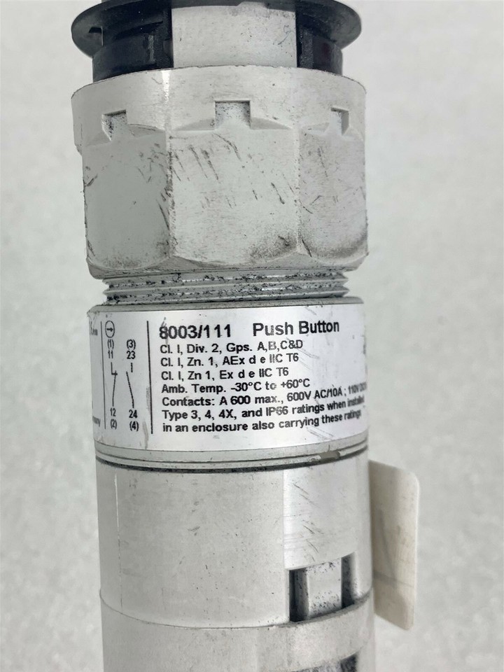 STAHL 8003/111 Ptb 02 Atex 1057 X Pressure Button | eBay