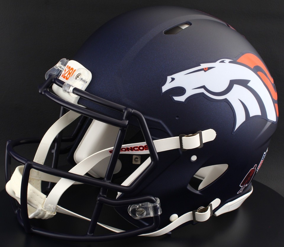 DENVER BRONCOS NFL Riddell Speed Full Size REPLICA Football Helmet | eBay