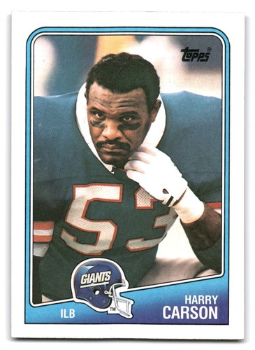 Harry Carson 1988 Topps FOOTBALL #284 New York Giants | eBay