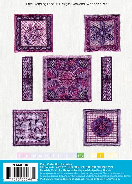 Patchwork Lace Anita Goodesign Embroidery Machine Designs CD | eBay