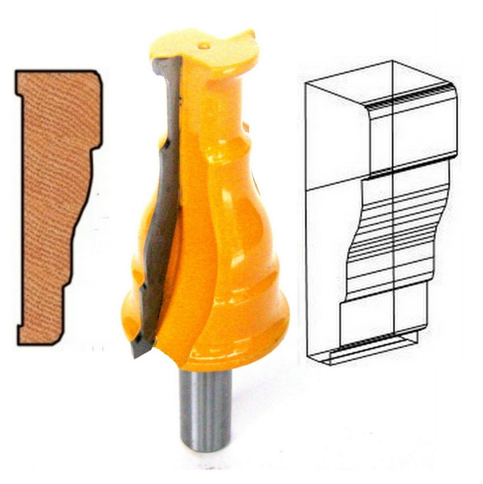 1 PC 1/2" SH Window & Door Casing and Base Molding Router Bit | eBay