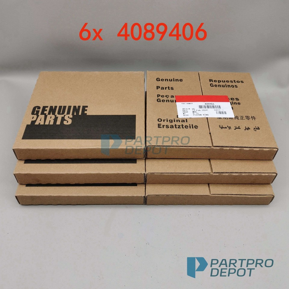 Piston Ring Set (Qty 6) For Cummins 4089406 ISX / QSK 15 Engines US | eBay