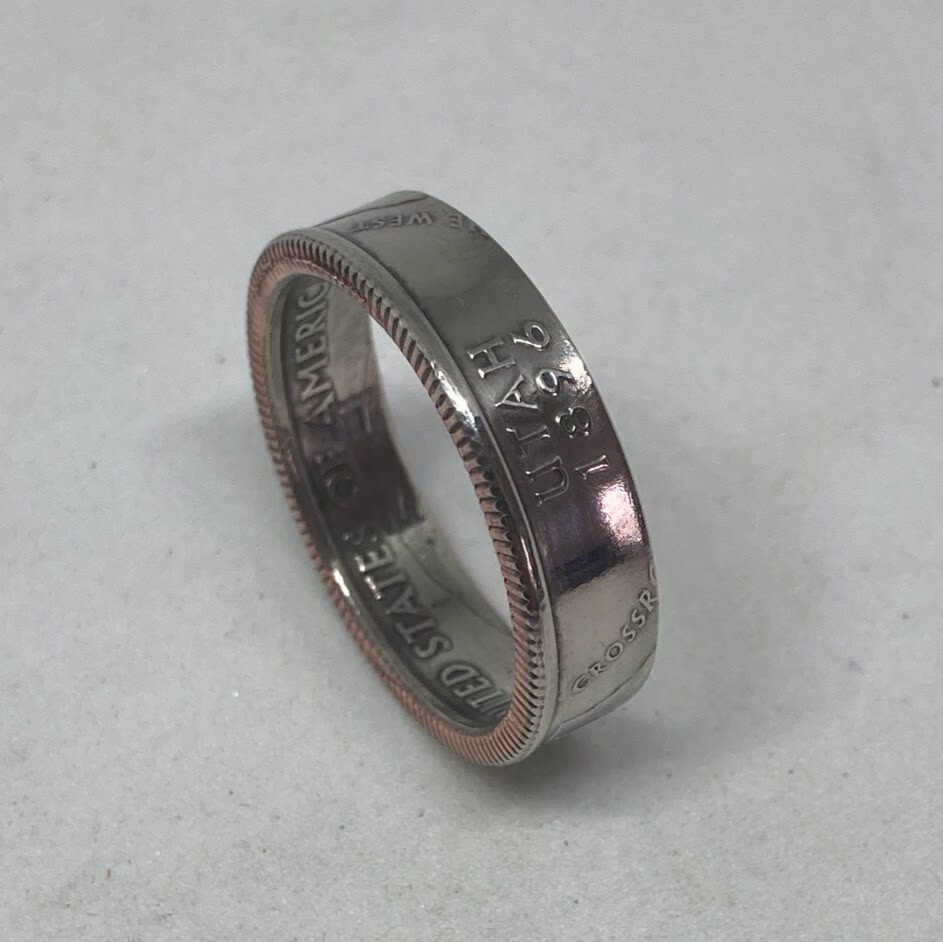 State Quarter Ring (Made with actual quarter) Handmade Band | eBay