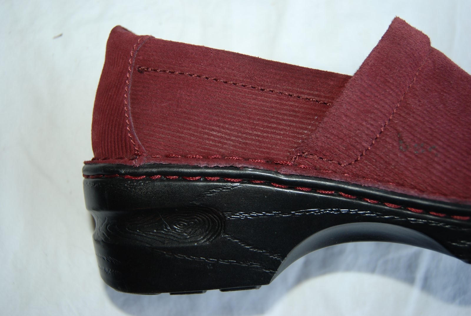 Burgundy Wine Corduroy Fabric B.O.C. Born Concept Clogs 9 M | eBay