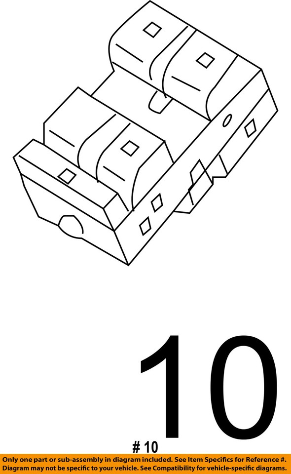 GM OEM Front Door-Window Switch 13305373 | eBay