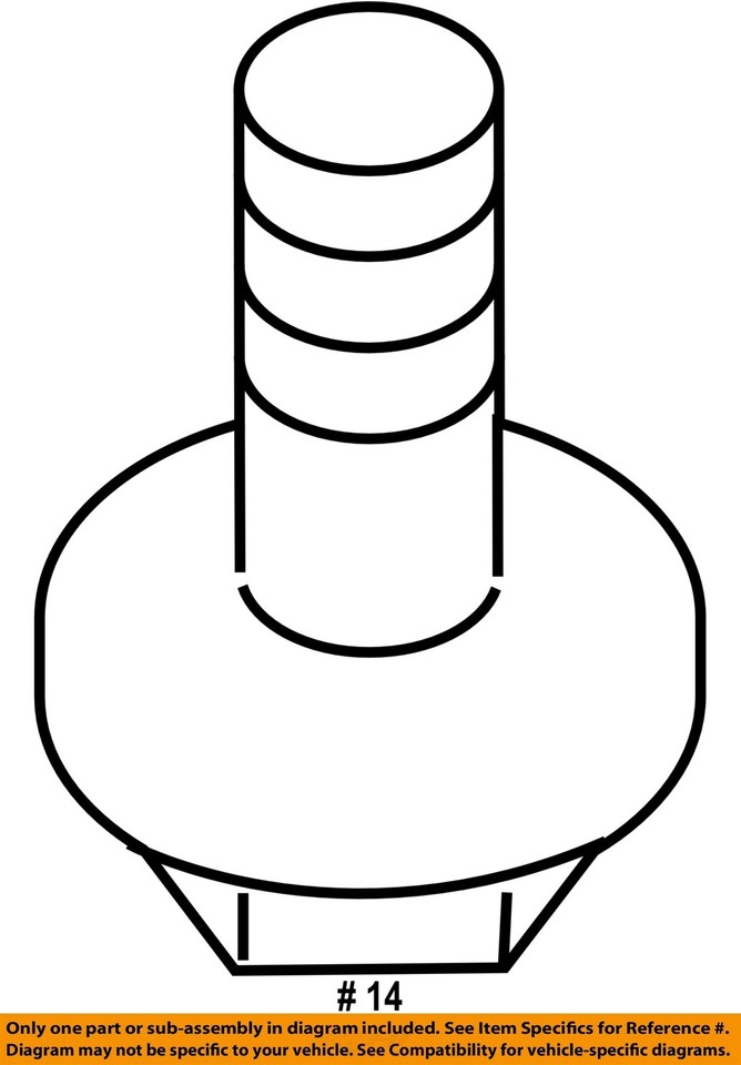 FORD OEM 02-23 Aviator Bumper Components-License Bracket Rivet ...