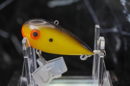 Vintage Little George Fishing Lure ORANGE RED EYES | eBay