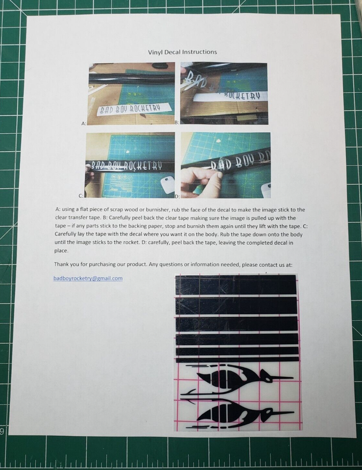 Estes #2008 Yellow Jacket Model Rocket Clone Kit Now with Vinyl Decals ...