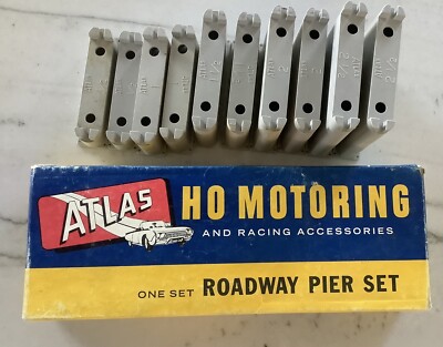 Vintage 1960's Atlas HO Motoring Roadway Pier Set #1250-198 Top Of Box ...