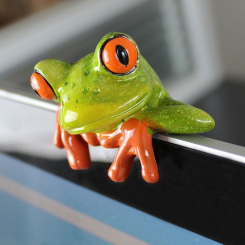 Creative Frogs Ornament Decor Resin Frog Figurine Statue for Home Porch ...
