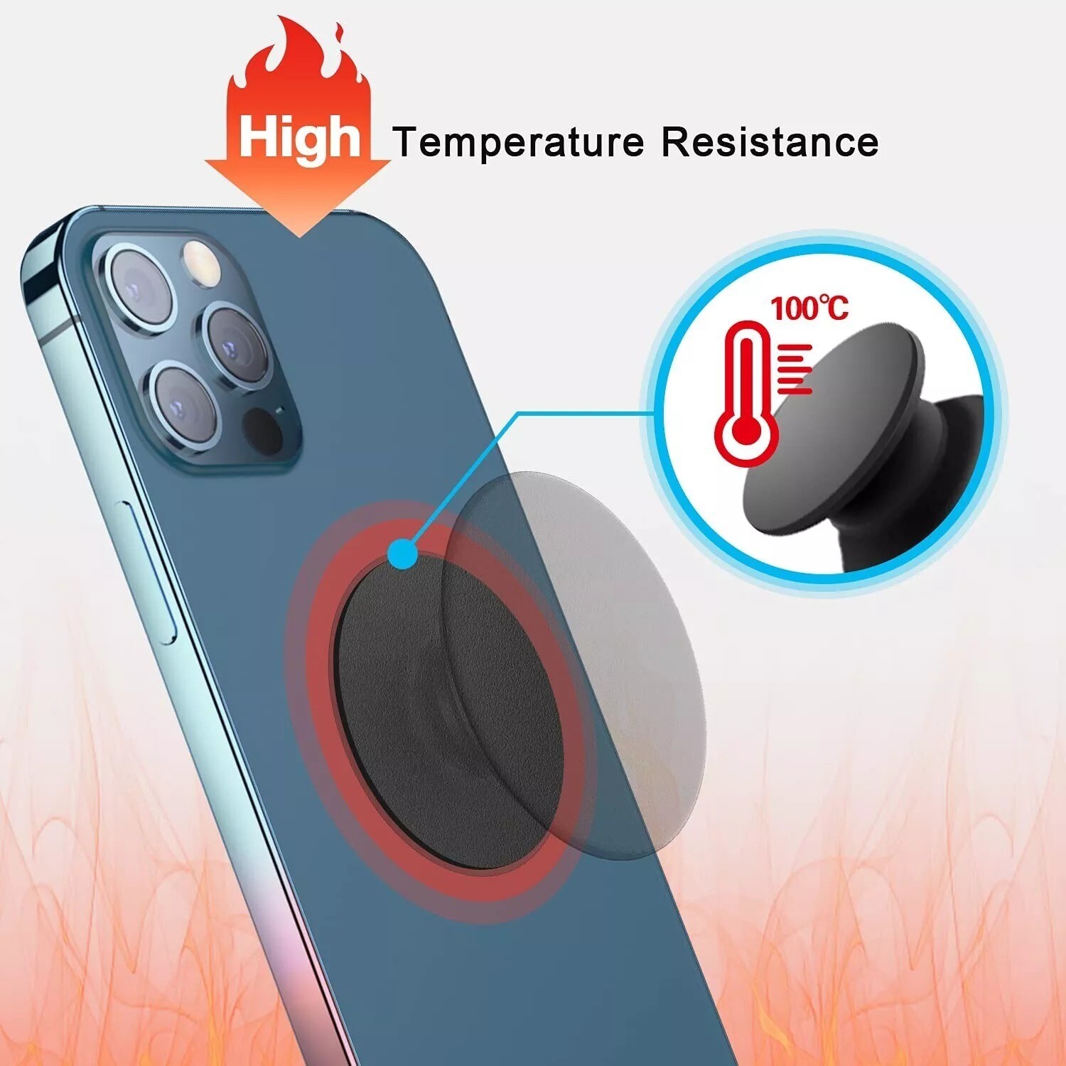 9 Pack Pops Sticky Adhesive Replacement for Socket Mount Base , VHB 3M ...