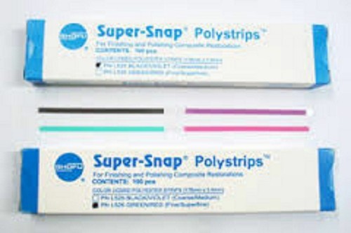 Shofu Super-Snap Polystrips 100 Strips Color (Green/Red-Black/Violet ...