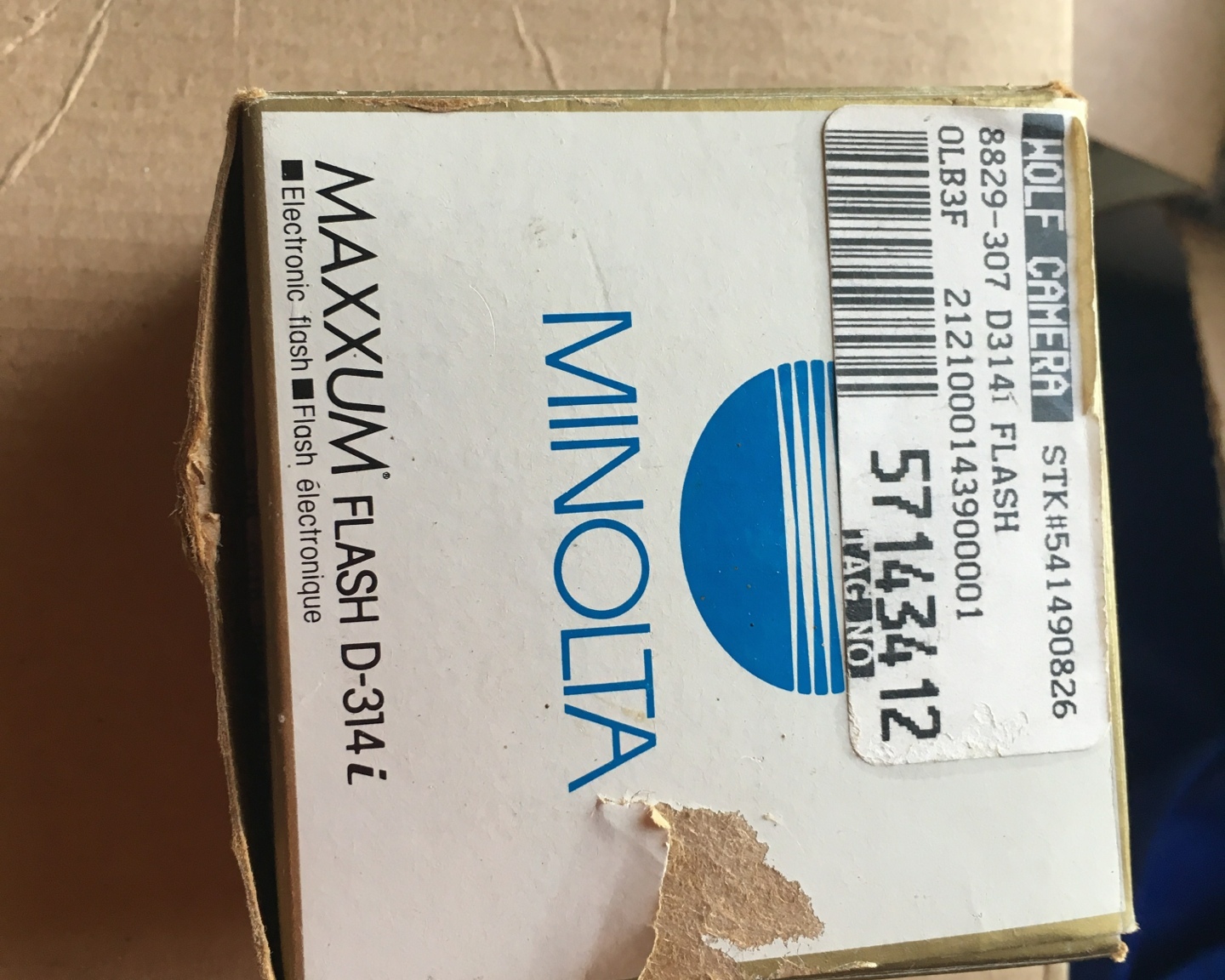 MINOLTA MAXXUM FLASH D 314i LN WITH ORIGINAL BOX + PAPERS NEVER USED ...