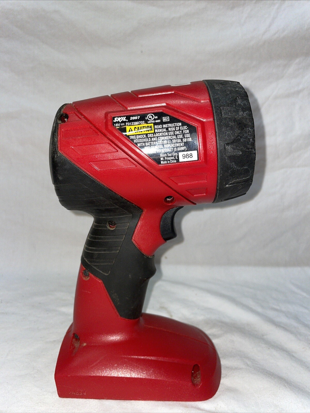Skil 18V Cordless Flashlight Worklight ~ 2897 - Bare Tool Only Tested ...