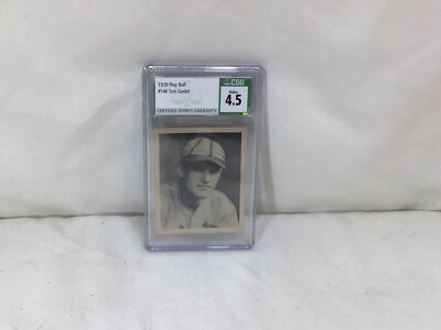 1939 Play Ball #146 St Louis Cardinals Tom Sunkel Card CSG 4.5 Graded ...