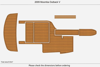 2009 Moomba Outback V Swim platform Cockpit Boat EVA Faux Teak Faux ...