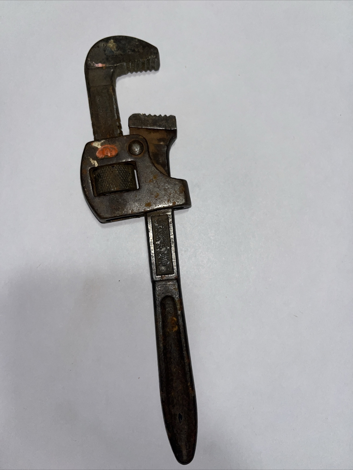 Vintage Adjustable RIDGID 8 Inch Pipe Wrench The Ridge Tool Co. Elyria ...