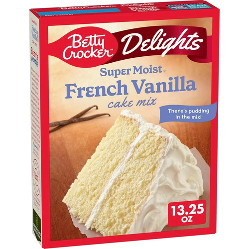 Betty Crocker Delights Super Moist French Vanilla Flavored Cake Mix ,13 ...