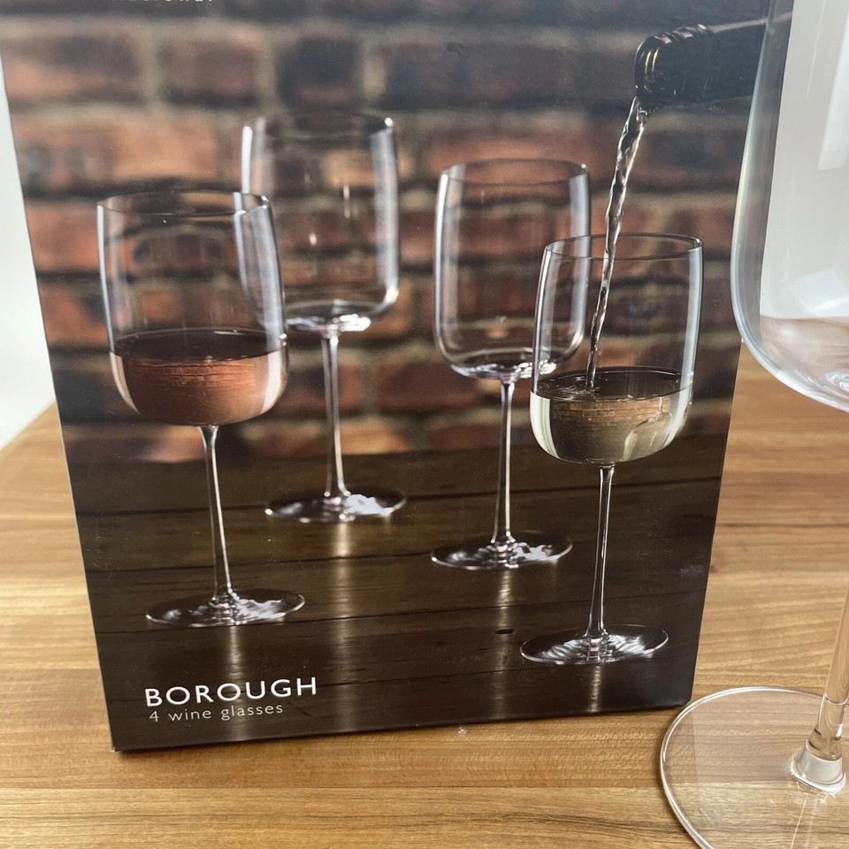 LSA Borough Wine Glasses 450ml Clear - Brand New Set of 4 RRP £50 | eBay UK