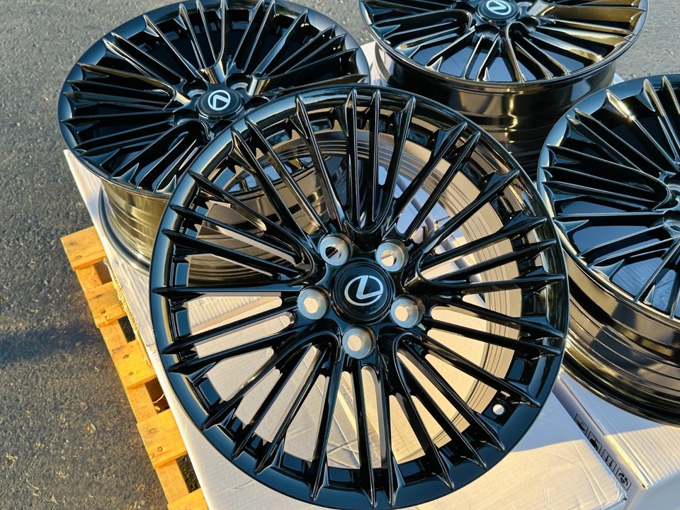 (4) Gloss Black 17" Rims BRAND NEW Wheels Fits: GS200T GS250 GS300 ...