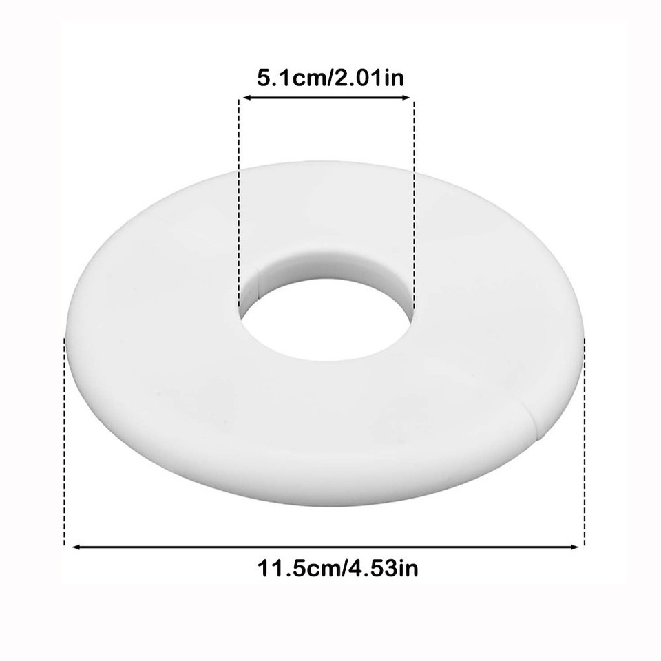 White Water Pipes Hole Cover Wall Split Flange Plumbing Floor Ceiling ...