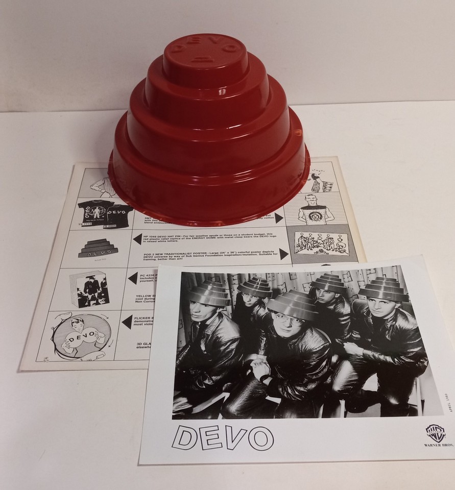 Devo Energy Dome Hat 1981 Original + Order Form + Warner Bros Promo ...