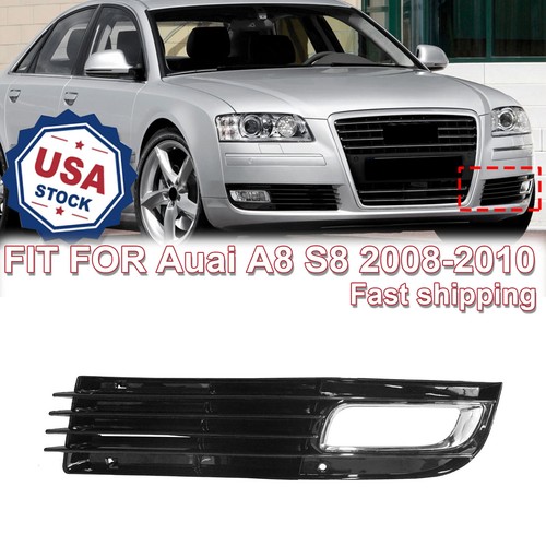 For Audi A8 D3 2008-2010 Left Front Bumper Fog Light Cover Bezel 4E0 ...
