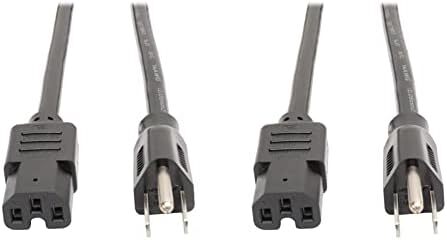 Durable 15A Power Cord 14AWG 8ft NEMA 5-15P to IEC-320-C15 Black | eBay