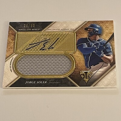 Jorge Soler 2017 Topps Triple Threads Autograph Patch Relic /99 Auto ...