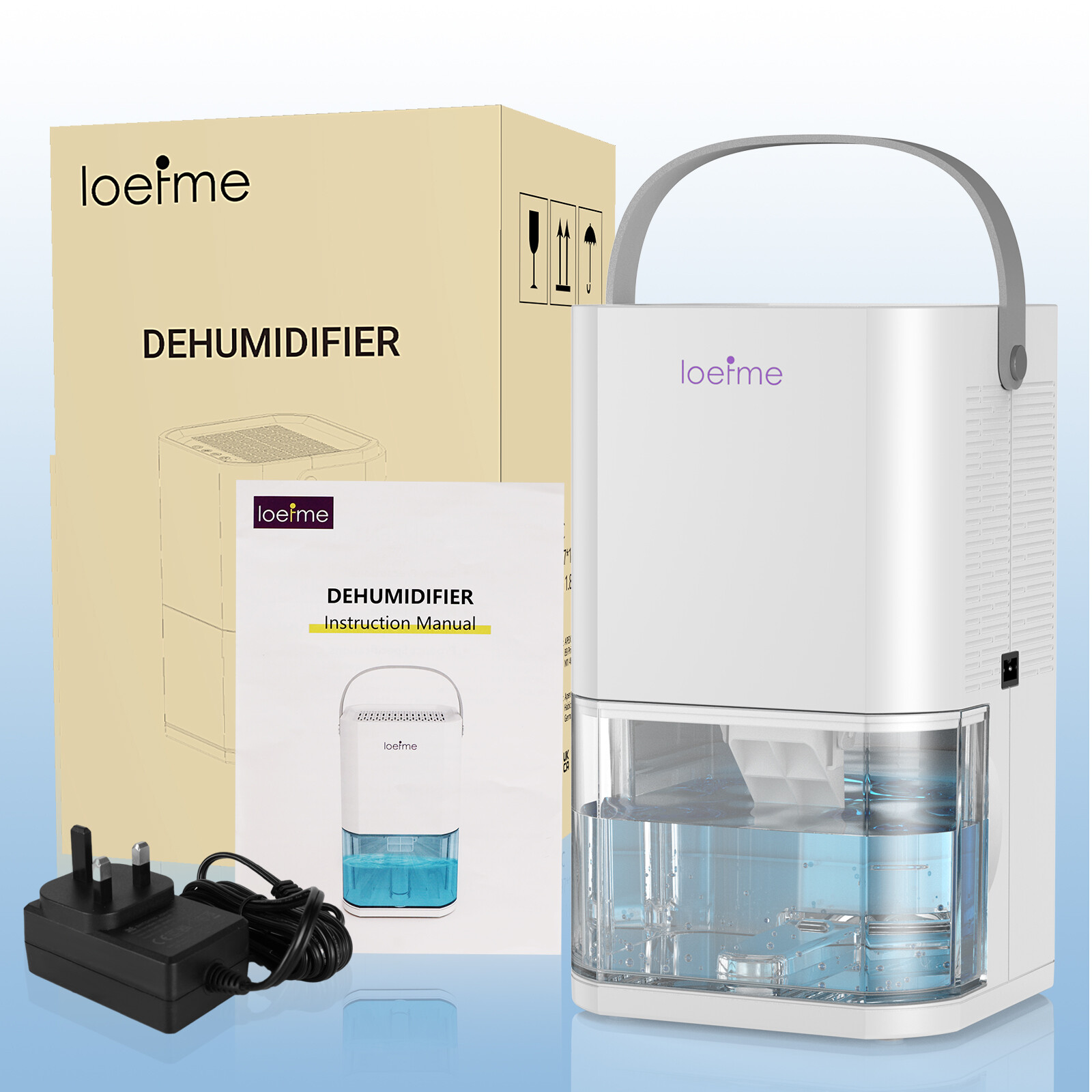 Electric Dehumidifier 2000ml Portable for Home Condensation Moisture ...