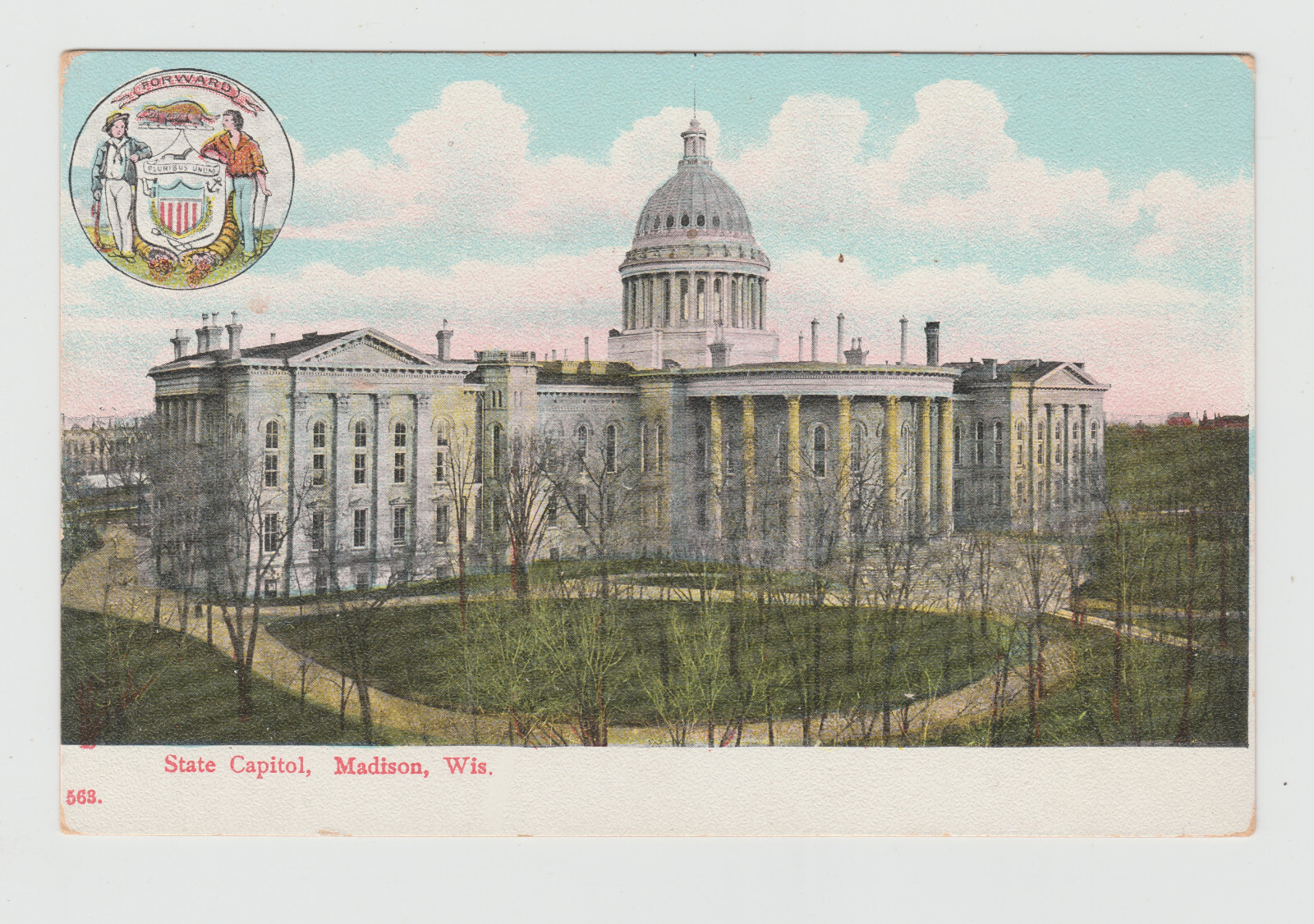 Madison, Wisconsin State Capitol Building - Early German-Made Postcard ...