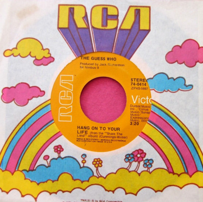 THE GUESS WHO - Hang on to Your Life - super clean 45 rpm - RCA 0414 | eBay