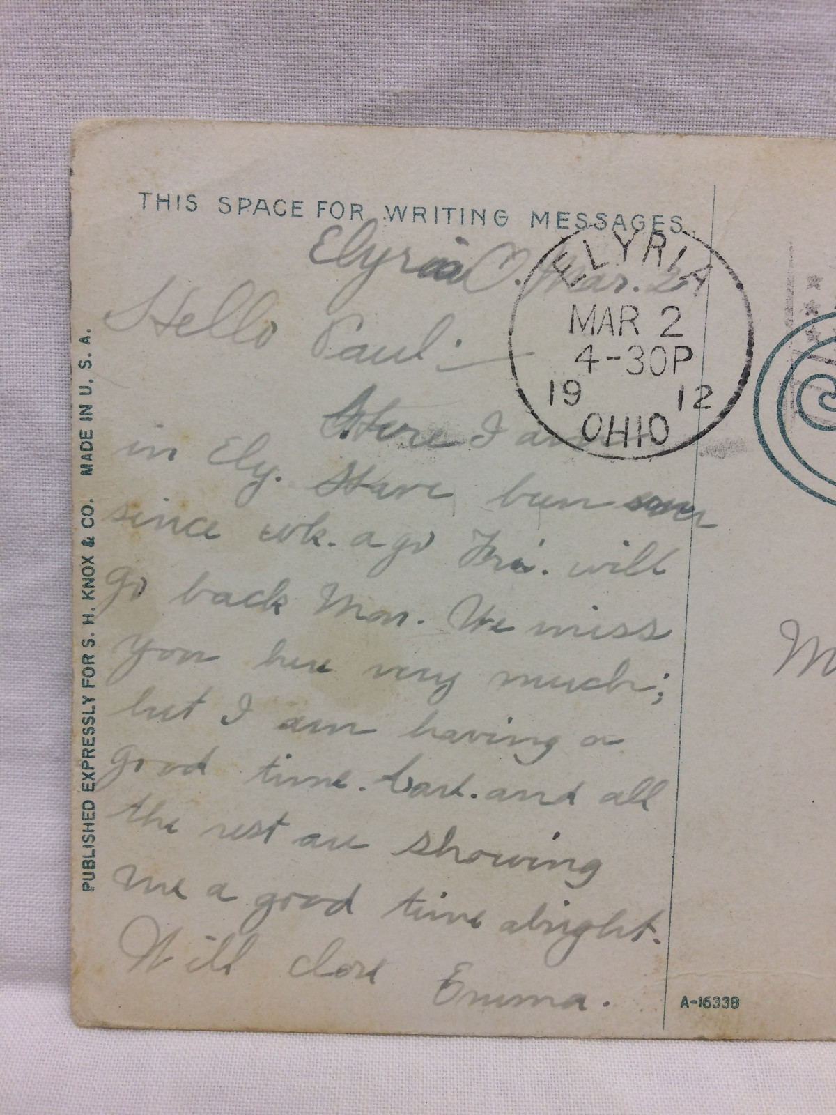 Vintage Elyria Iron And Steel Works Scene Postcard Ohio 1912 | eBay