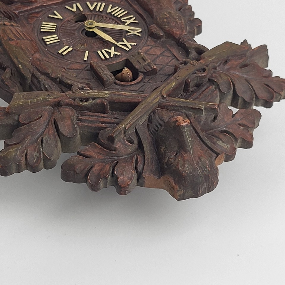 Vtg - Lux Mfg Co - 8x Mini Miniature Cuckoo Clock Lot - Birds Deer READ ...