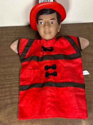 Fire Chief Learning Resources Vintage Hand Puppet Male Fireman Latinx ...
