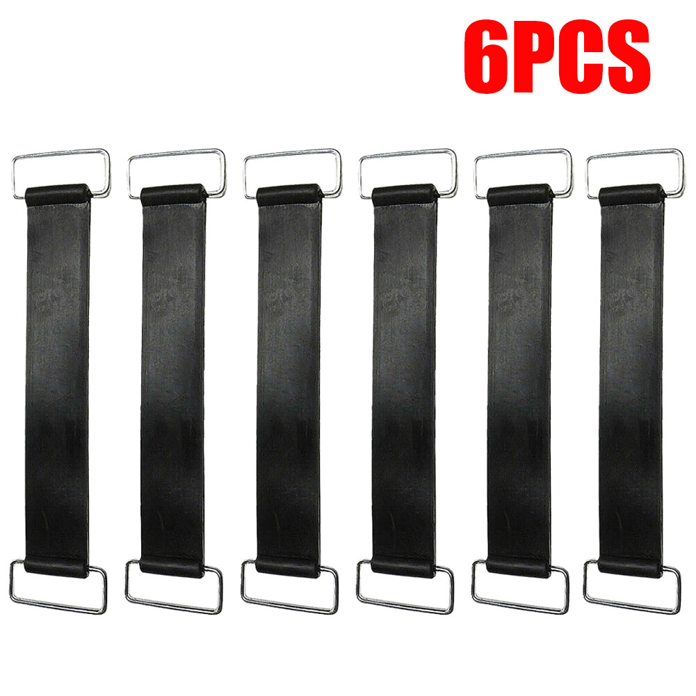6PCS Motorcycle Universal Rubber Battery Strap Holder Belt For Honda ...