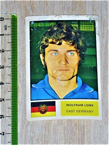WOLFRAM LÖWE DEUTSCHLAND DDR WORLD CUP 1974 GERMANY STICKER 1.FC Lok ...