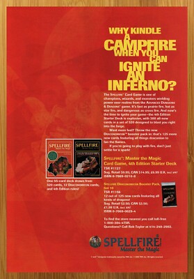 1996 Spellfire Card Game Vintage Print Ad/Poster TSR AD&D CCG TCG Promo ...