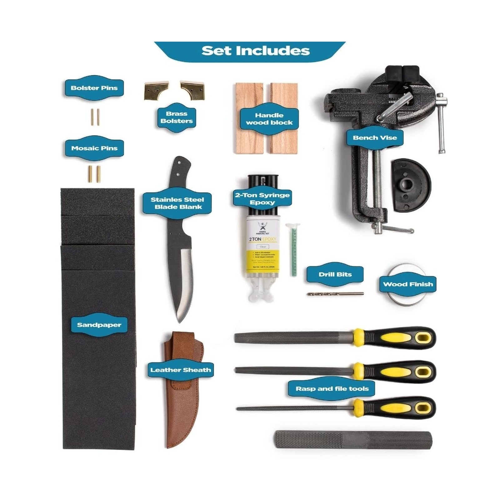 Knife Making Kit DIY Gift for Men - Gift Set with Complete Tools ...