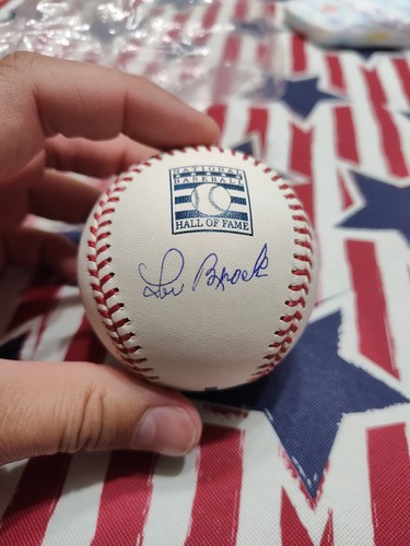 LOU BROCK AUTOGRAPH HALL OF FAME BASEBALL Fanatics Authentication | eBay