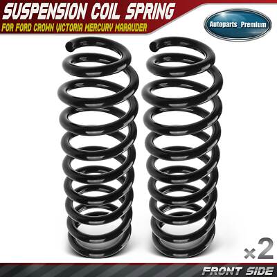 2x Front LH & RH Coil Springs for Ford Crown Victoria 2003-2006 Mercury ...