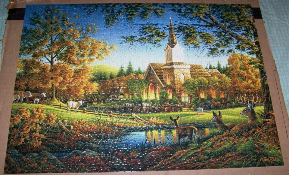 TERRY REDLIN - SUNDAY MORNING - 1000 PC - IT IS COMPLETE!! (SEE SHIP ...