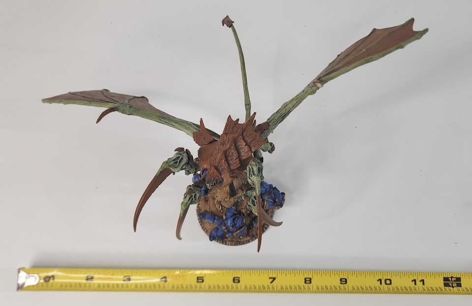 Warhammer 40k Flying Hive Tyrant On custom Base WH40K Winged Oldhammer ...
