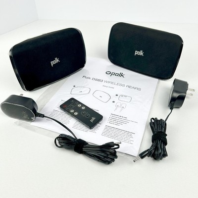 Polk DSB3 Wireless Rear Speakers – No TX Adapter, w/ Power Cords ...