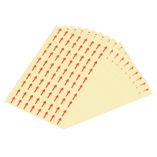10Sheet/800pcs Small Arrow Stickers, Sign Label (Red, 0.5x0.4-inch ...