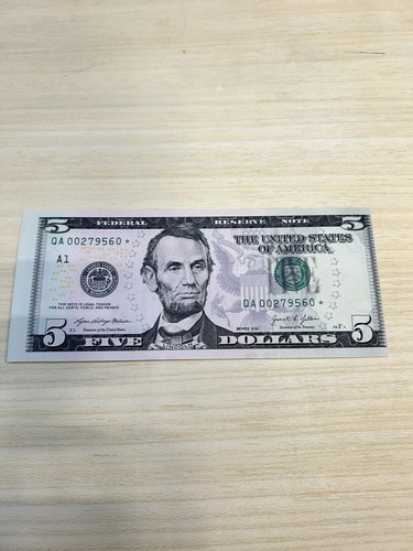 2021 $5 Federal Reserve MISCUT STAR Note Error CU | eBay