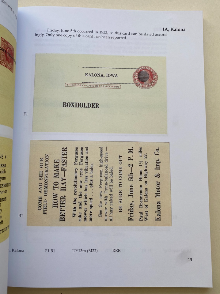 Precanceled Postal Cards 1874-1961 A Handbook and Album by Josh Furman ...
